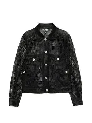 Comme Des Garçons Mesh Button-up Jacket