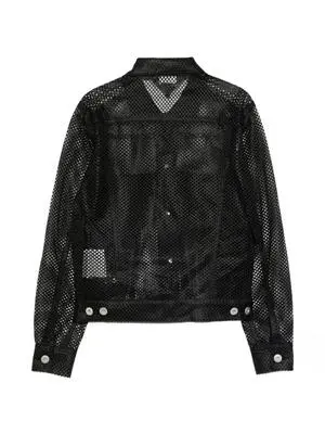Comme Des Garçons Mesh Button-up Jacket