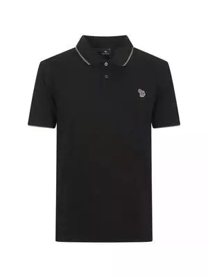 Paul Smith Zebra-patch Tipped Polo Shirt