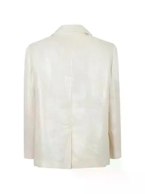 Brunello Cucinelli Metallic Finish Double-breasted Blazer - Neutrals