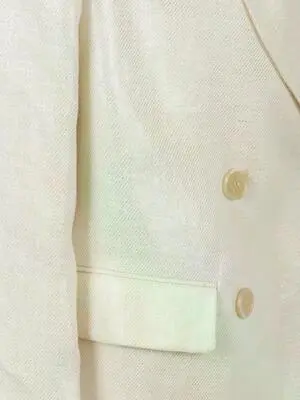 Brunello Cucinelli Metallic Finish Double-breasted Blazer - Neutrals