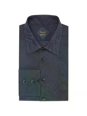 BILLIONAIRE Jacquard Palm Tree Shirt - Blue