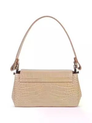 VIVIENNE WESTWOOD Orb Plaque Croc-effect Shoulder Bag