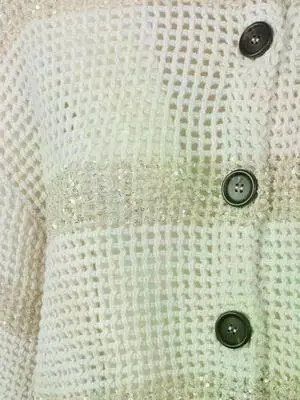 Brunello Cucinelli Cropped Cardigan - White