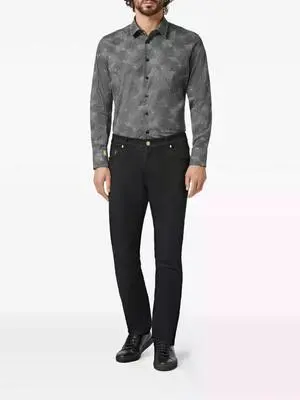 BILLIONAIRE Geometric Cut Shirt - Grey