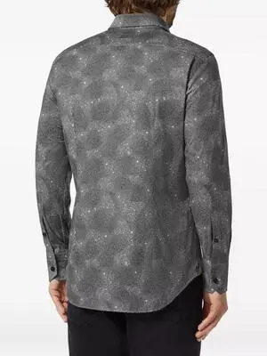 BILLIONAIRE Geometric Cut Shirt - Grey