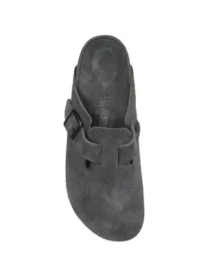 BIRKENSTOCK Boston Suede Sandals - Grey