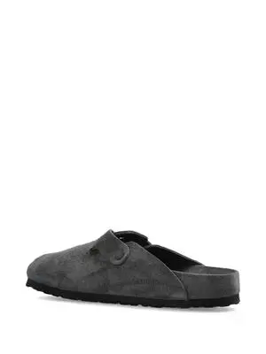 BIRKENSTOCK Boston Suede Sandals - Grey