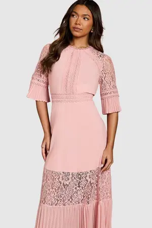 Coast Lace Insert Midi Dress