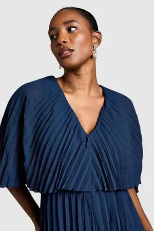Coast Pleated Wrap Front Georgette Jumpsuit