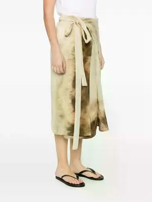 COLLECTION PRIVEE? Argis Tie-dye Wrap Midi Skirt