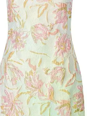 Staud Floral Mini Dress - Blue