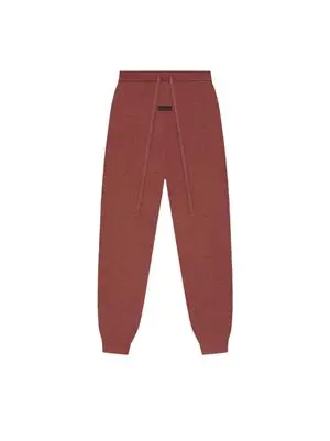 Fear Of God Essentials Waffle Fitted Sweatpants - Crimson
