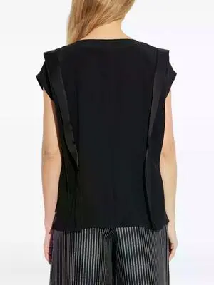 Max Mara V-neck Panel Blouse