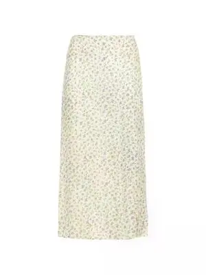 MAR DE MARGARITAS Roxana Floral-print Midi Skirt