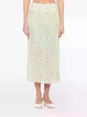 MAR DE MARGARITAS Roxana Floral-print Midi Skirt