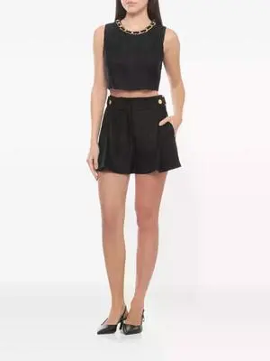 Elisabetta Franchi Button-detail Pleated Shorts
