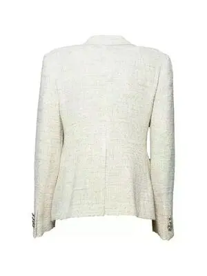 Tagliatore Bouclé Blazer With Peak Lapels