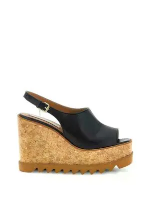 Stella McCartney Sneak-elyse Open-toe Sandals - Black