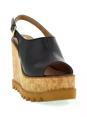 Stella McCartney Sneak-elyse Open-toe Sandals - Black