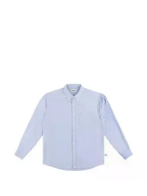AREA Deconstructed Shirt With Frayed-edge Detailing