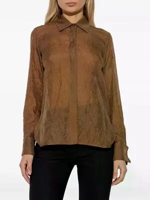 Max Mara Eloisa Crumpled Silk Shirt