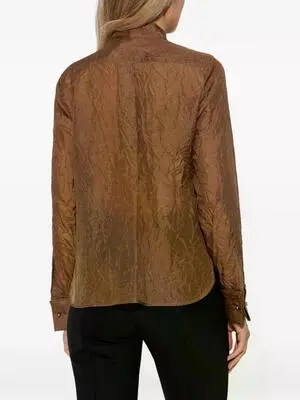 Max Mara Eloisa Crumpled Silk Shirt