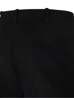 ANINE BING Pleated Wide-leg Trousers - Black