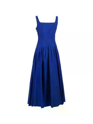 Max Mara Pleated Flared Midi Dress