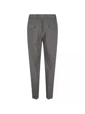 BARBA NAPOLI Drawstring-waist Pressed-crease Trousers