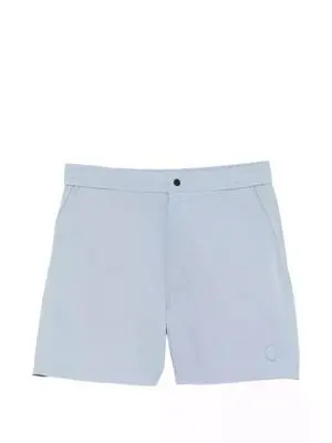PEOPLE OF SHIBUYA Logo-patch Swim Shorts - Blue