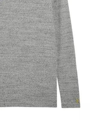 Stretch Marl-effect Long-sleeve T-shirt