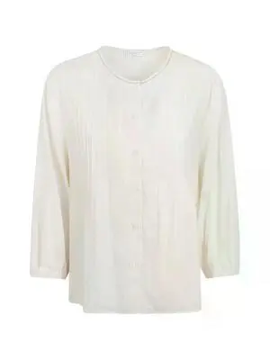 Peserico Pintuck Bead-embellished Shirt
