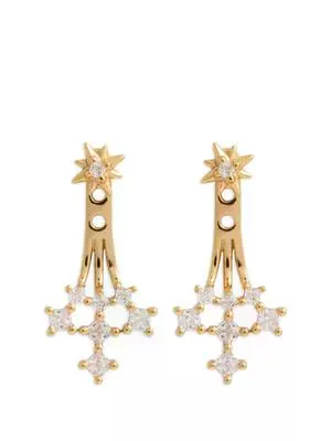 ASTRID & MIYU Cosmic Crystal-embellished Earrings - Gold