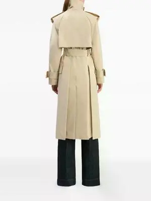 Victoria Beckham Philippa Belted Trench Coat - Neutrals