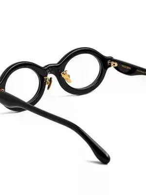 PALOCERAS Round Frame Glasses - Black