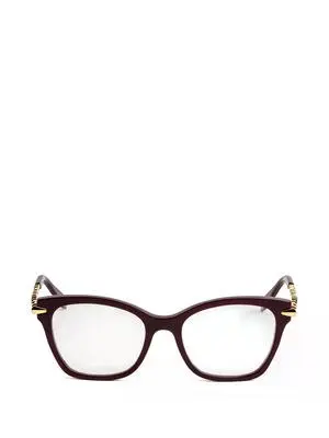 BVLGARI Serpenti Cat-eye Eyeglasses - Brown