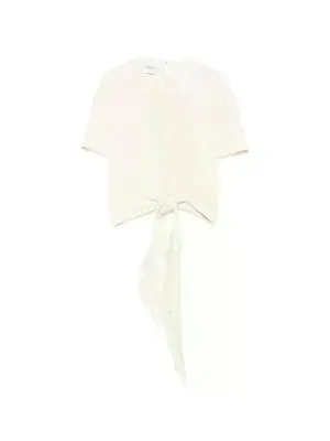 Nanushka Mariel Frayed-detail Top - Neutrals