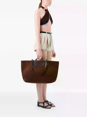 Coperni Pleated Wool Shorts - Brown