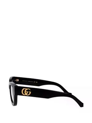 Gucci Double G Square-frame Glasses - Black