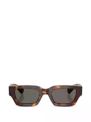 Oliver Spencer Edition 6 Rectangle-frame Sunglasses - Brown