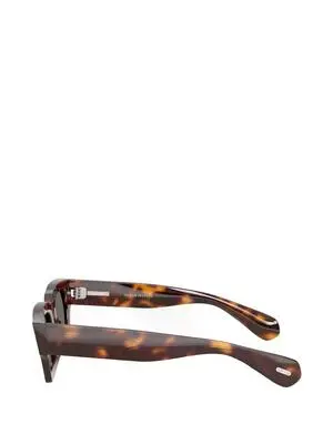 Oliver Spencer Edition 6 Rectangle-frame Sunglasses - Brown