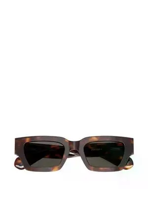 Oliver Spencer Edition 6 Rectangle-frame Sunglasses - Brown
