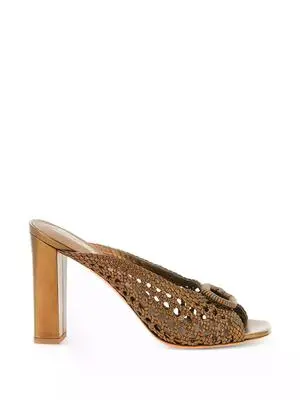 Santoni Woven Leather Sandals
