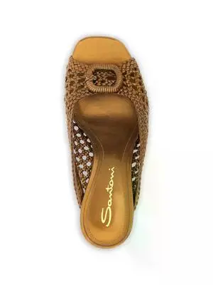 Santoni Woven Leather Sandals