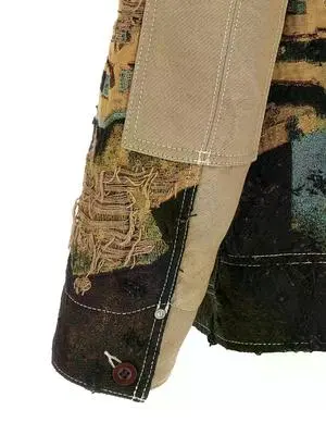 Junya Watanabe Jacquard Frayed Jacket