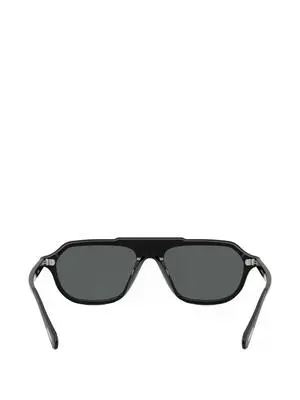 Oliver Spencer Estin Pilot-frame Sunglasses - Black