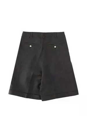 Jacquemus Le Pastro Pleated Knee Length Shorts - Grey