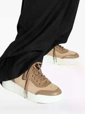 Max Mara Suede Leather Sneakers - Brown