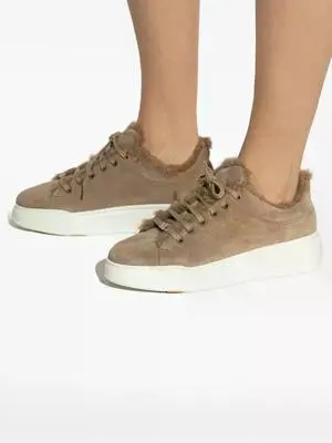 Max Mara Fur Trim Sneakers